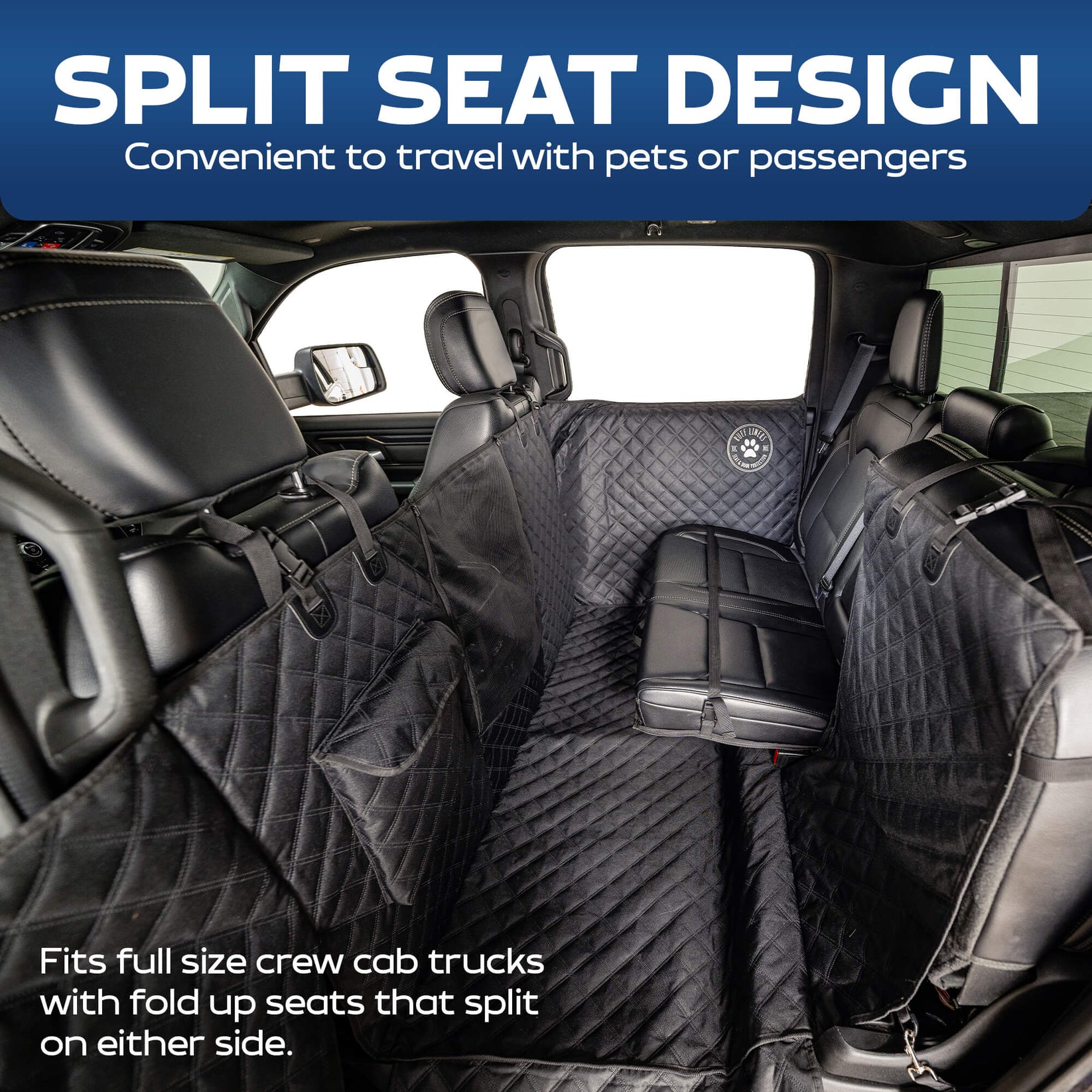 XL Floor Cover for Full-Size Crew Cab Trucks with Fold Up Seats – RUFF ...