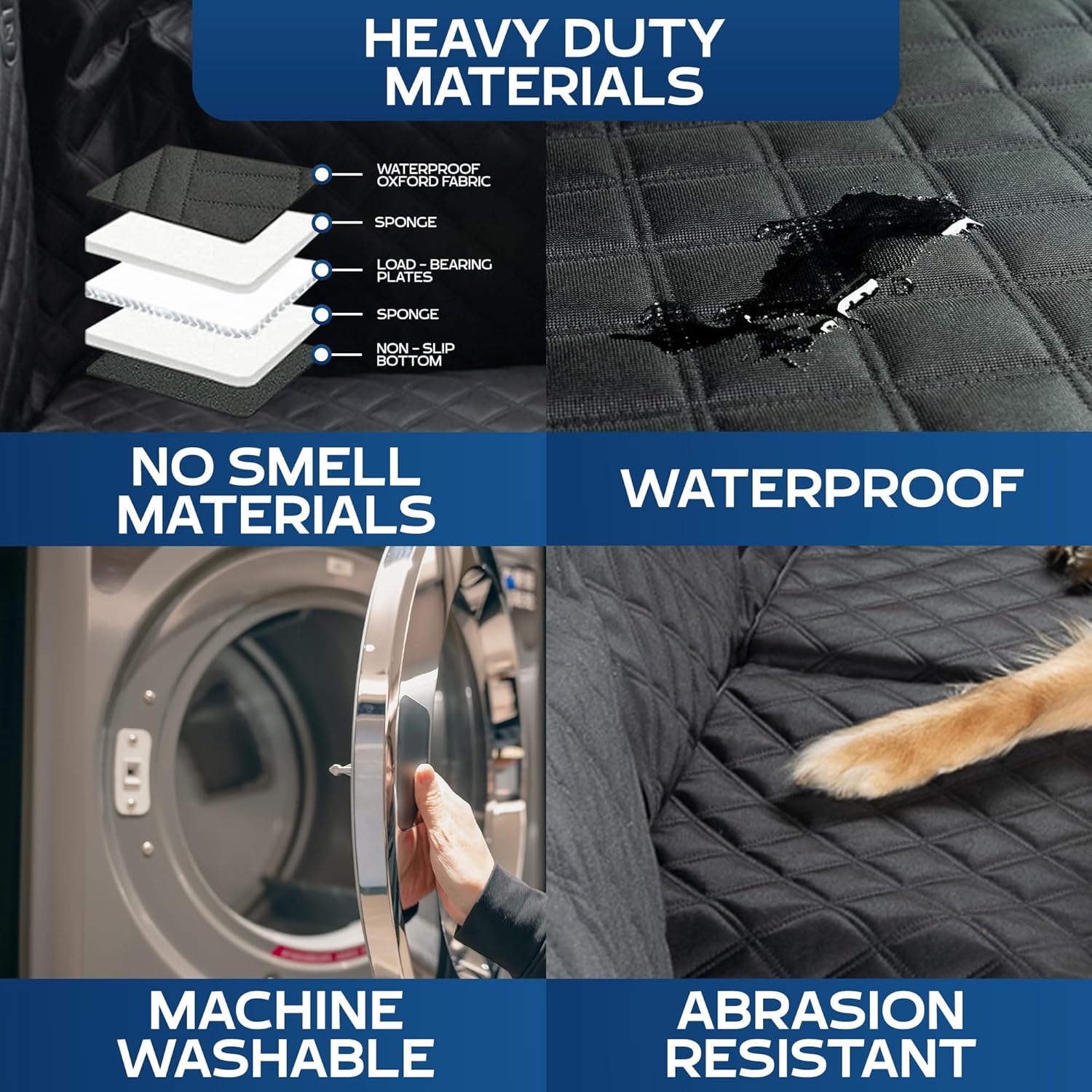 Hard Bottom Backseat Extenders for Dogs with Door Protection – RUFF Liners